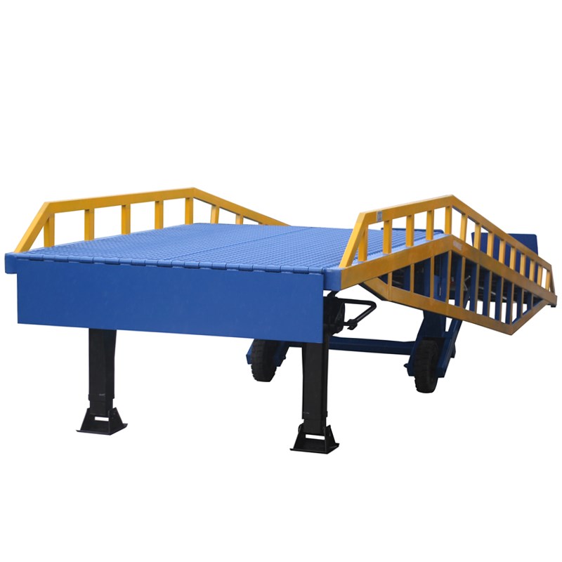 Mobile hydraulic storage yard ramp - warehouse forklift loading ramp ...