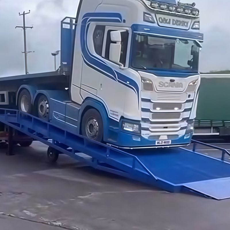 Truck loading ramp - 3-meter-wide double combination ramp - Foshan ...